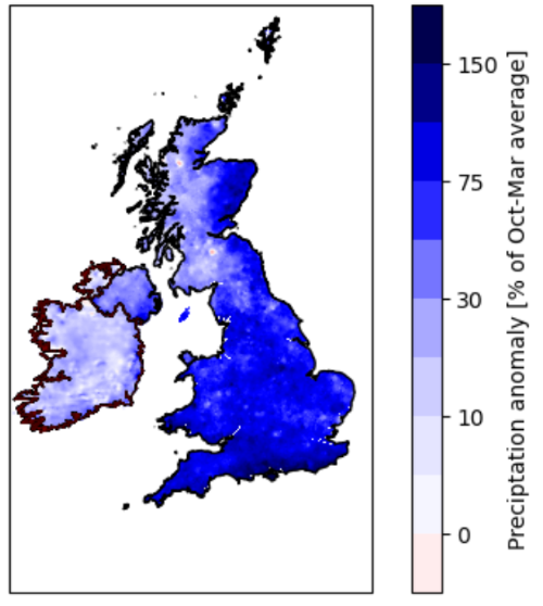 UK and Ireland: Rainfall was made about 20% heavier by climate change ...